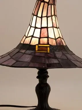 Cracker Barrel | Holiday | Cracker Barrel Stained Glass Witch Hat Lamp ...